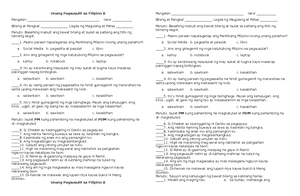 Tayutay Worksheet - PANUTO: Tukuyin kung anong uri ng tayutay ang bawat ...