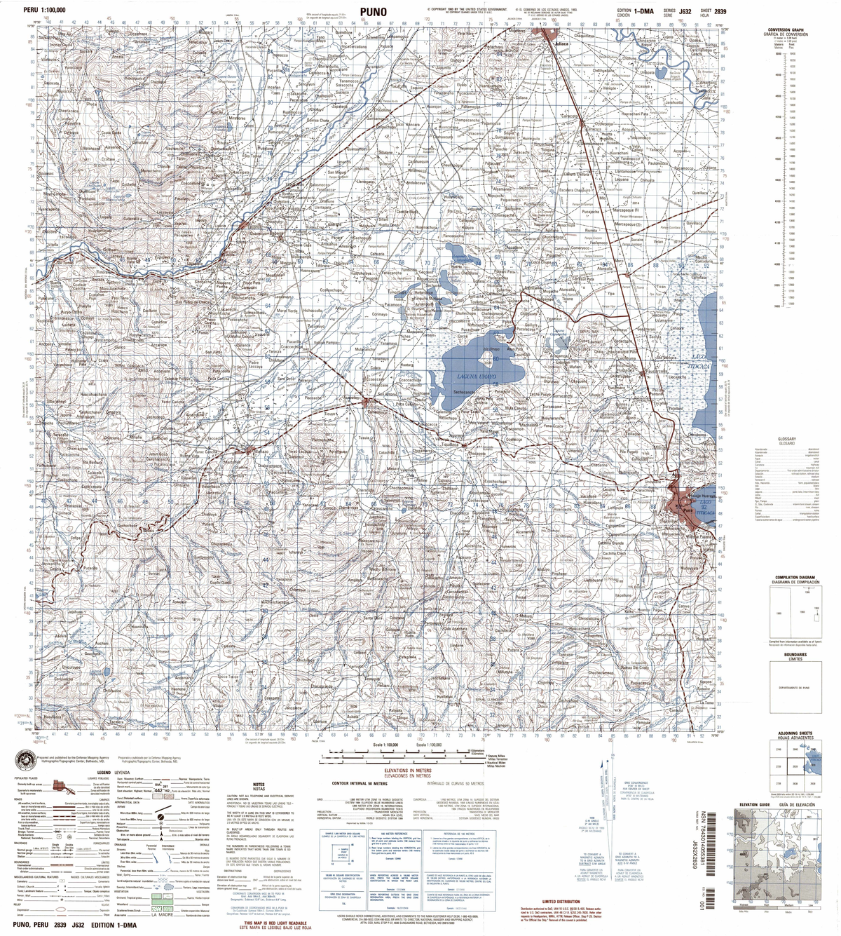PUNO 1:100,000 MAP - 1993 EDITION J632 SHEET 2839 DETAILS - Studocu
