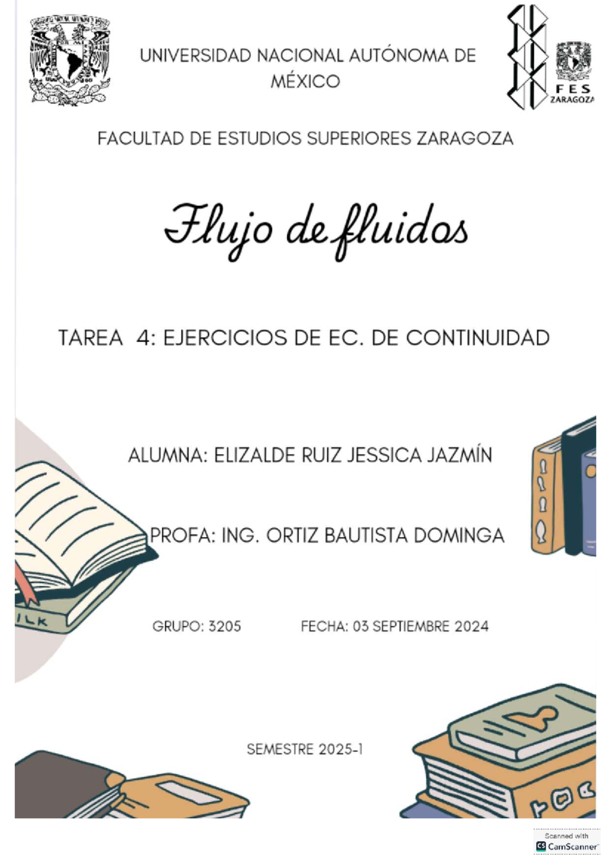 TAREA 4: EJERCICIOS DE EC. DE CONTINUIDAD - FES ZARAGOZA 2025-1 - Studocu