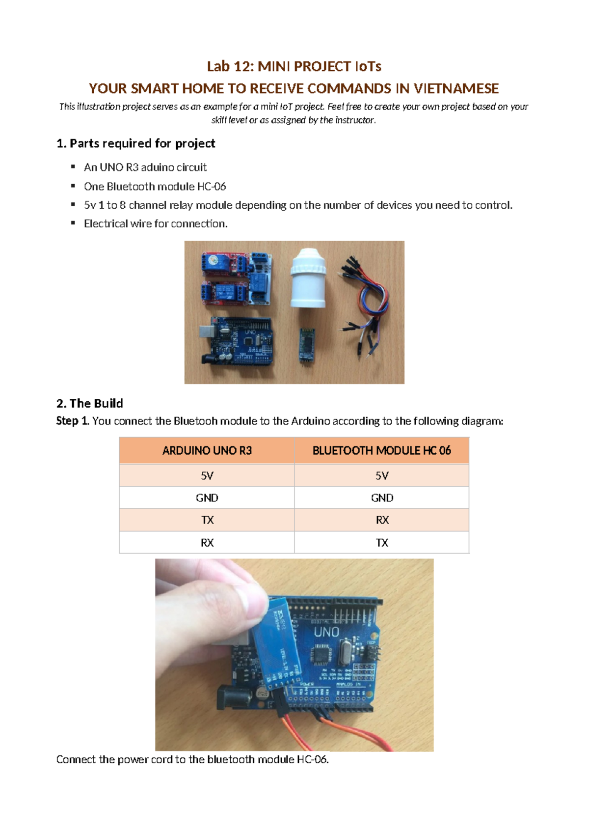 Lab12 Mini Project Io T - Lab 12: MINI PROJECT IoTs YOUR SMART HOME TO ...