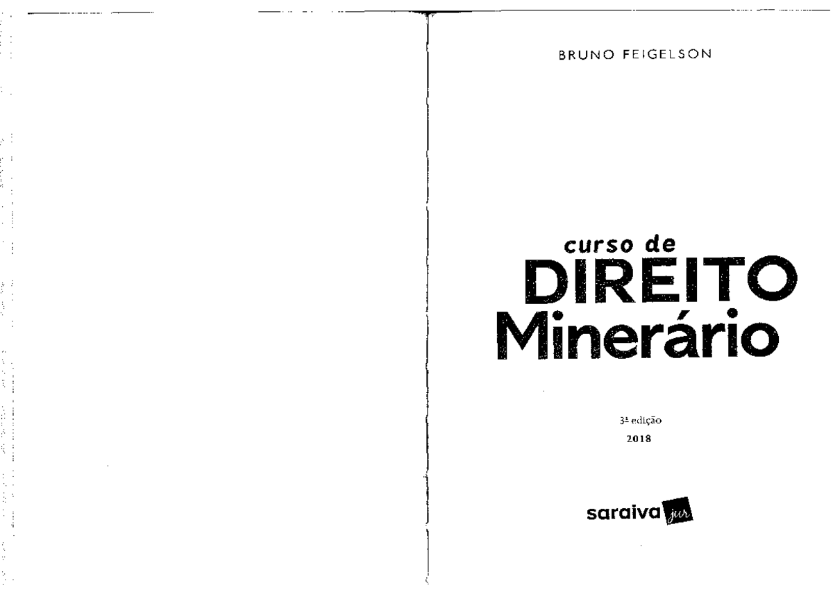 TR Curso de Direito Minerário - Edição 2018 de Bruno Feigelson - Studocu