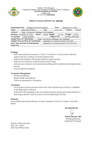 Reconstitution of Certificate of Title Affidavit - Philippines - Studocu