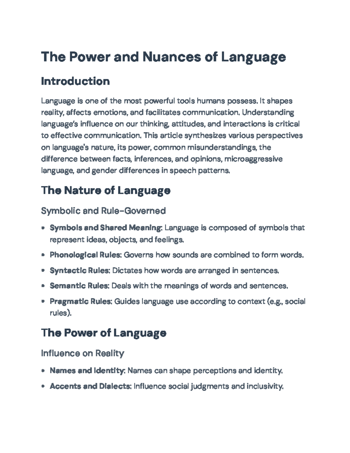 The Power and Nuances of Language: Insights on Communication Dynamics ...