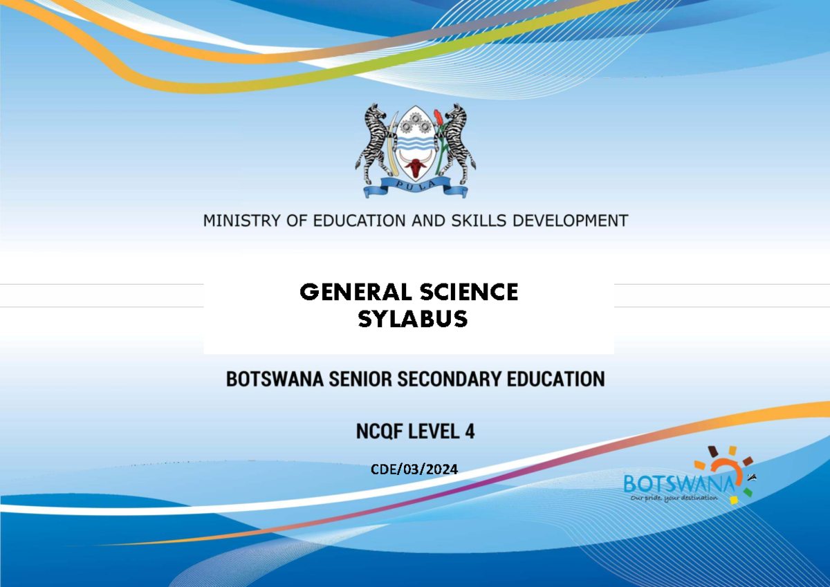 BSSE General Science Syllabus: Curriculum Overview and Modules - Studocu