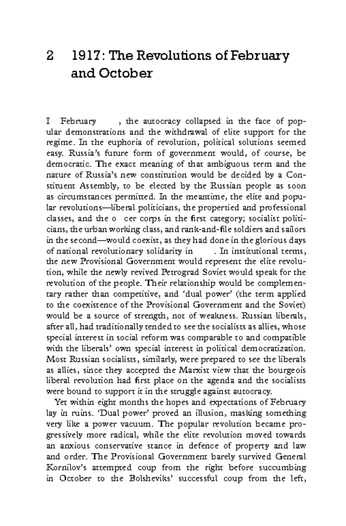 The Russian Revolution: Analyzing February and October Events (HIST 201 ...