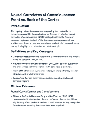 Understanding Neural Correlates of Consciousness: Methods & Challenges ...