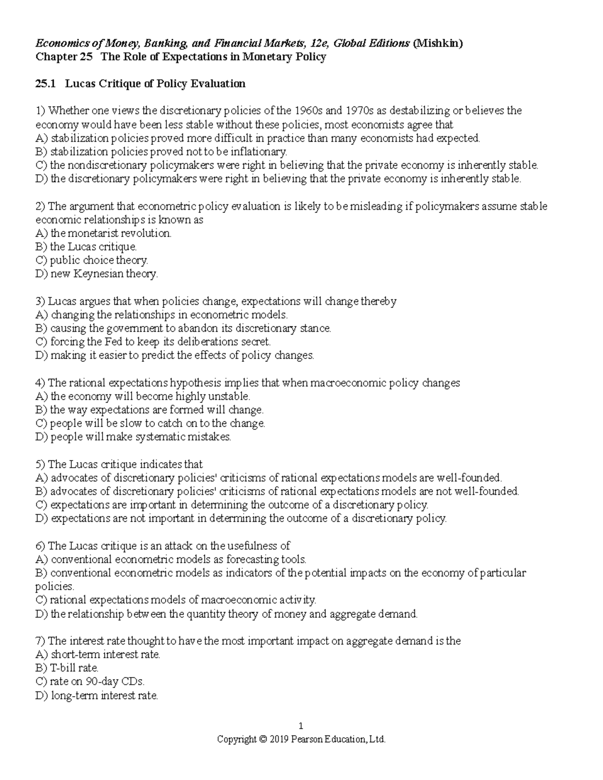 Chapter 25 - The Role of Expectations in Monetary Policy Practice ...