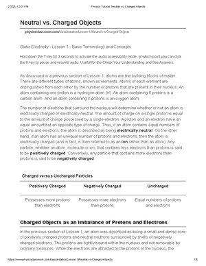 Science and Technology Sample Fact Sheets - FACT SHEET EXERCISES FOR ...