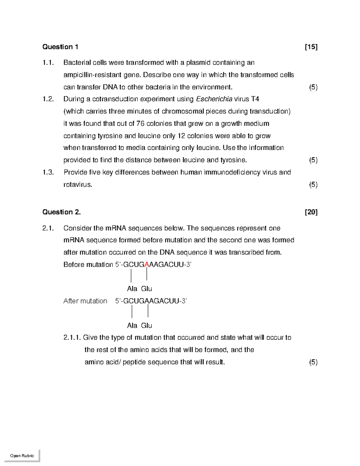 Biology 101: Semester 2, Assignment 2 - DNA & Genetic Analysis - Studocu