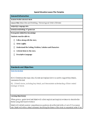 Task2 D006 ELEMENTARY Learners - Special Education Learning Segment ...