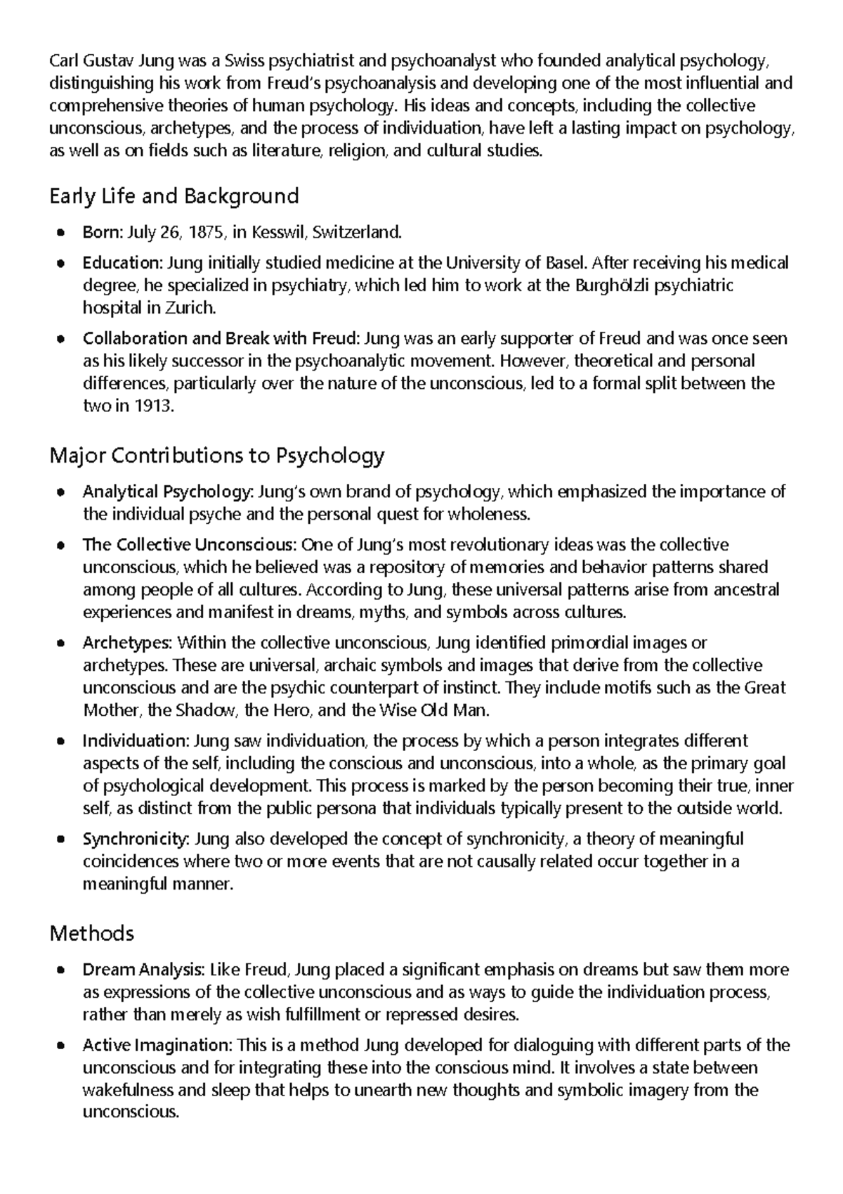 Classical Psychoanalysts - Carl Jung - Carl Gustav Jung was a Swiss ...