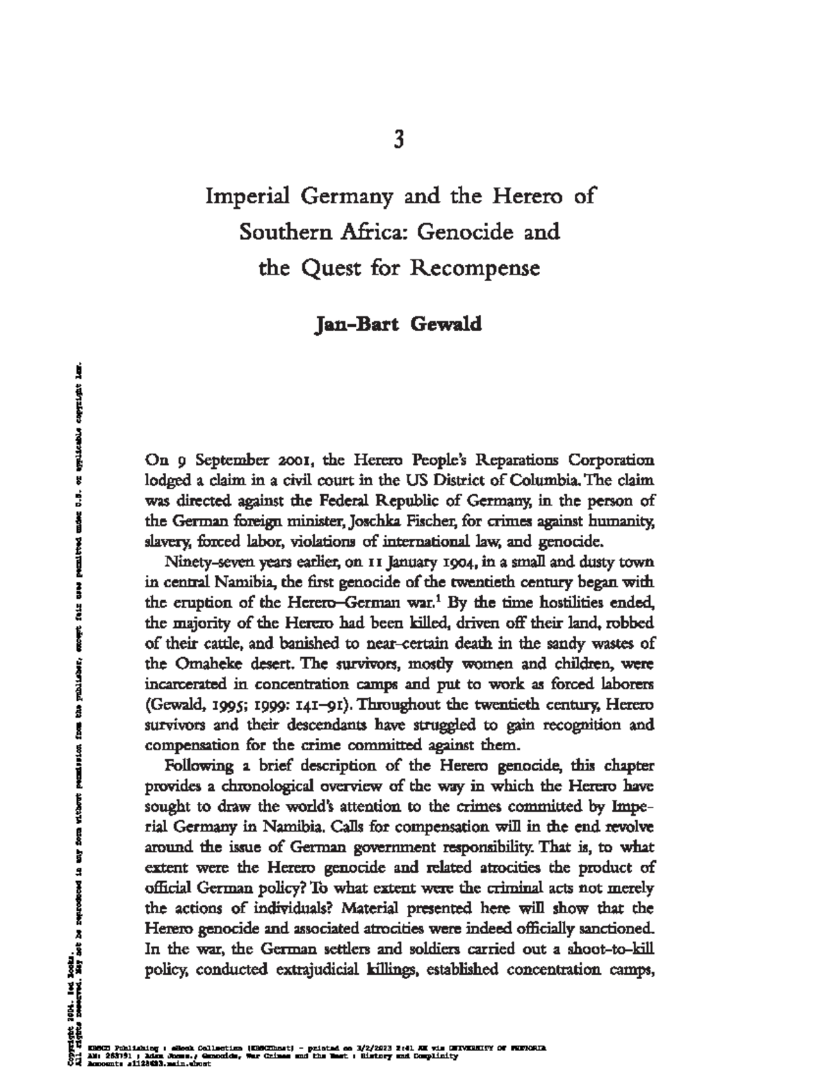 Genocide: Comprehensive Study Notes and Key Concepts - Studocu