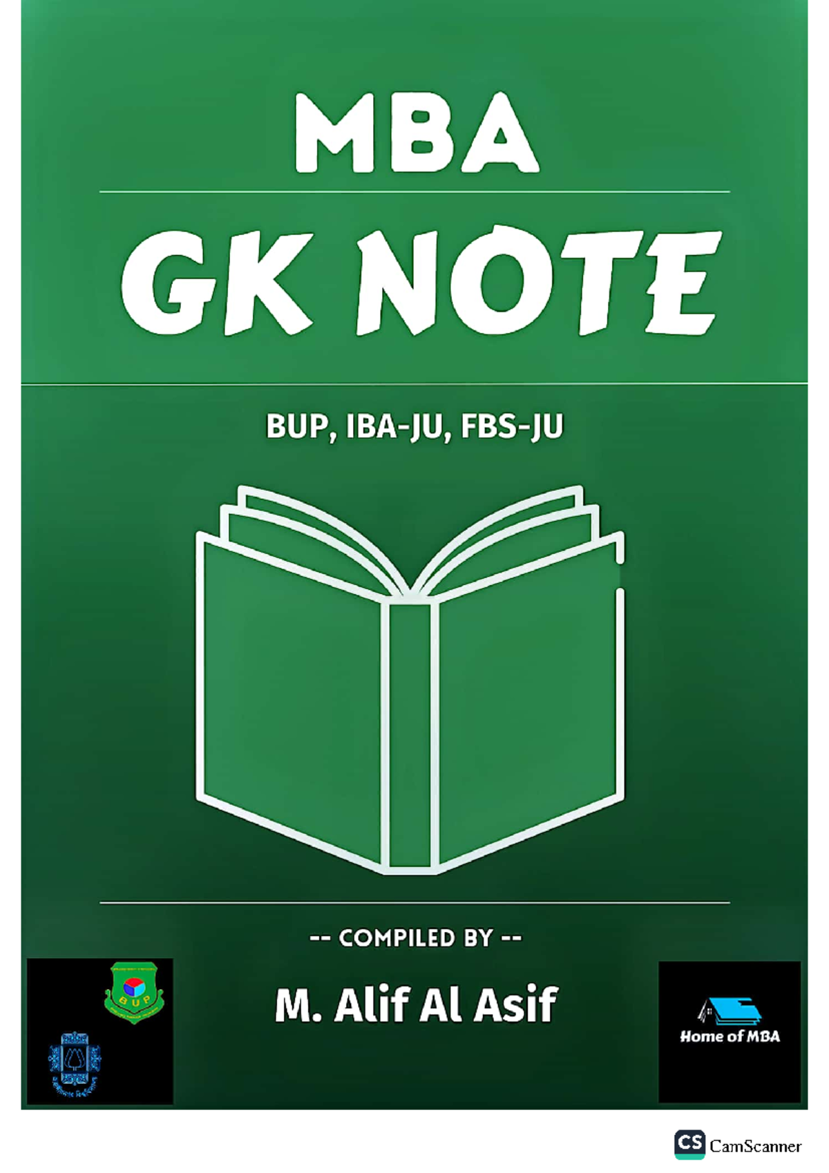 MBA GK NOTE - Professional MBA General Knowledge Compilation - Studocu