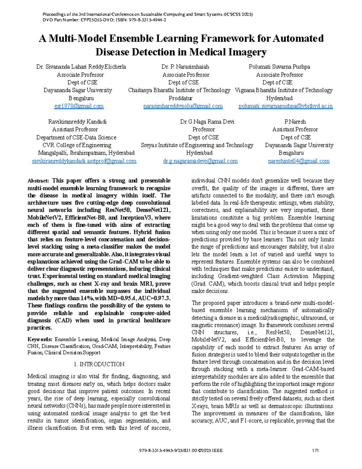 Ensemble Learning Framework for Automated Disease Detection in Medical ...
