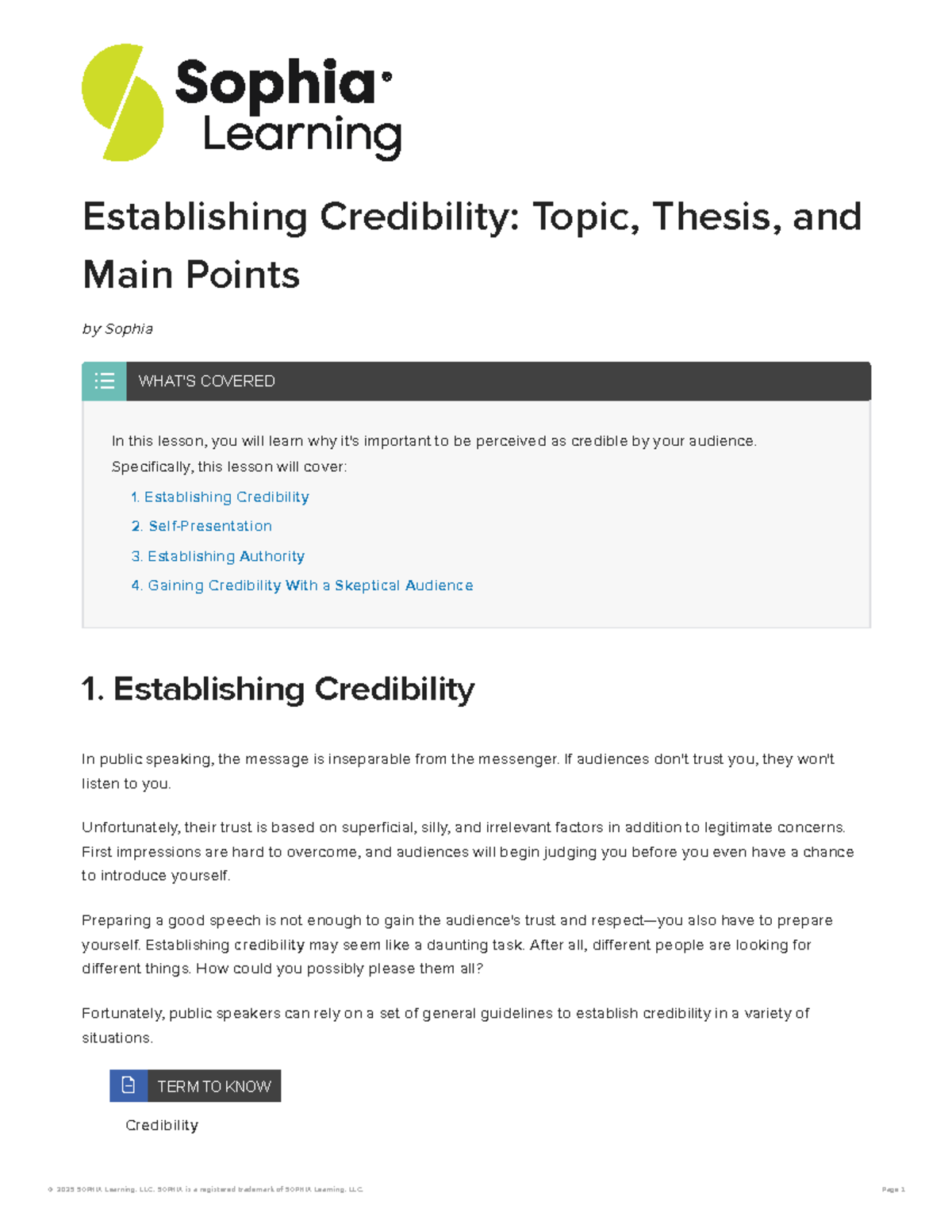 Establishing Credibility in Public Speaking: Key Strategies (2025 ...