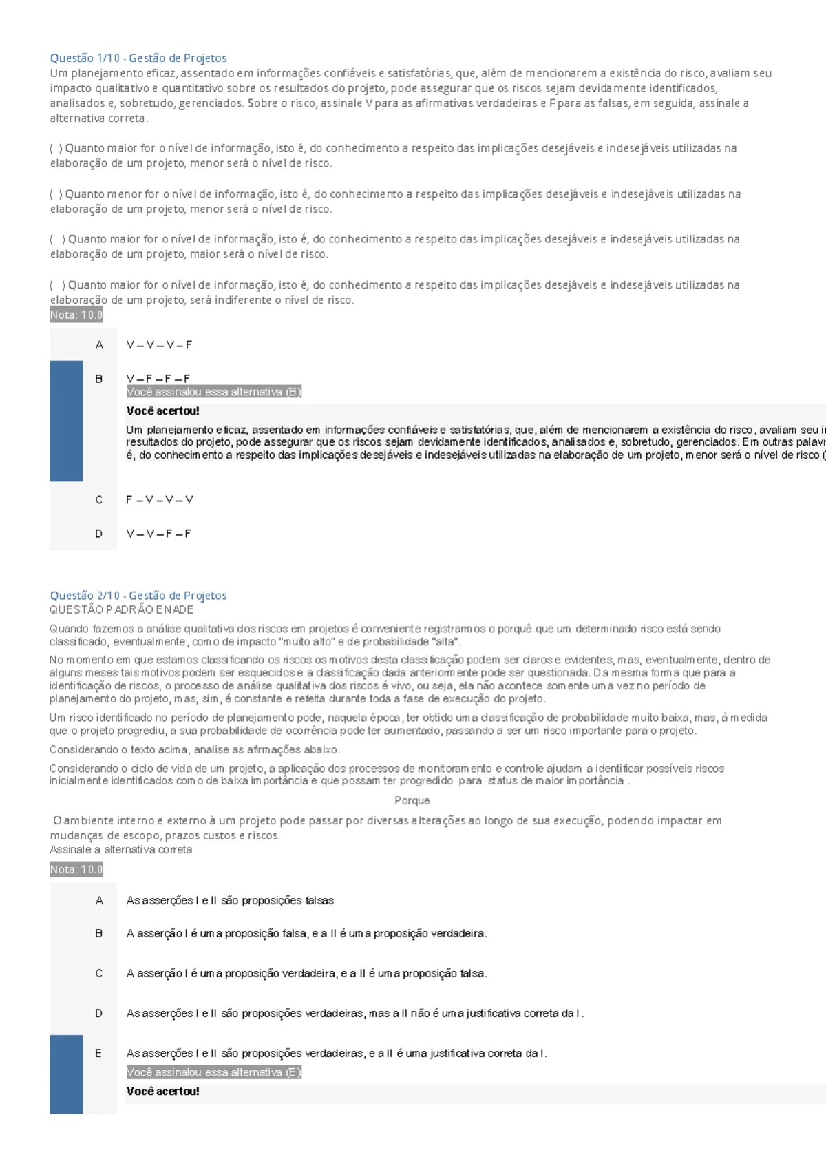 Provas 1 2 e 3 APOL Lógica de Programação e Algoritmos - Questão 1/10 ...