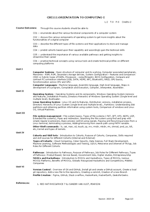 B.tech CSE - LPU - Studocu