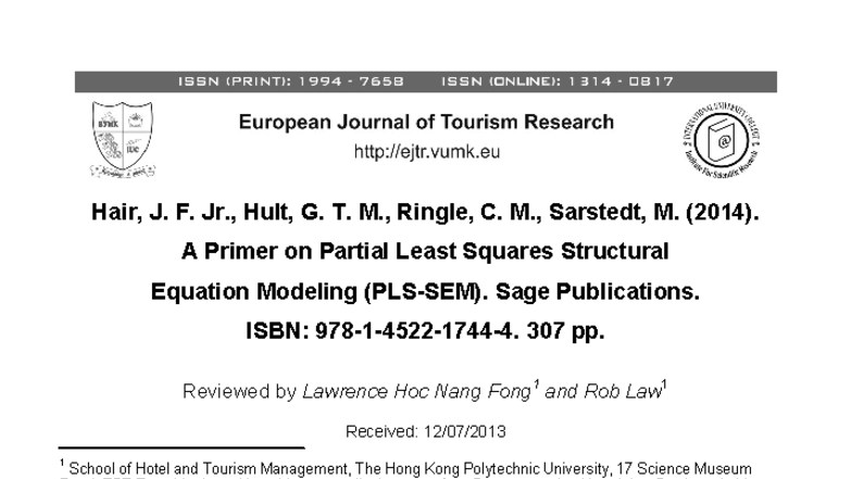 PLS-SEM Insights: A Review of Hair et al.'s 2014 Primer - Studocu