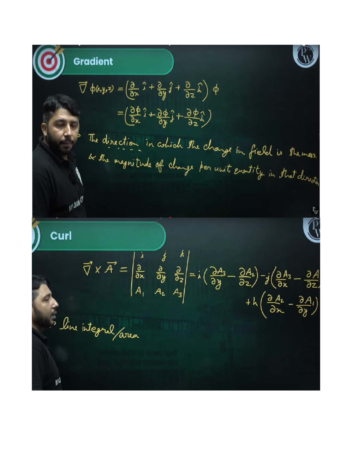 Vector Calculus Notes: Gradient and Curl Concepts - Studocu