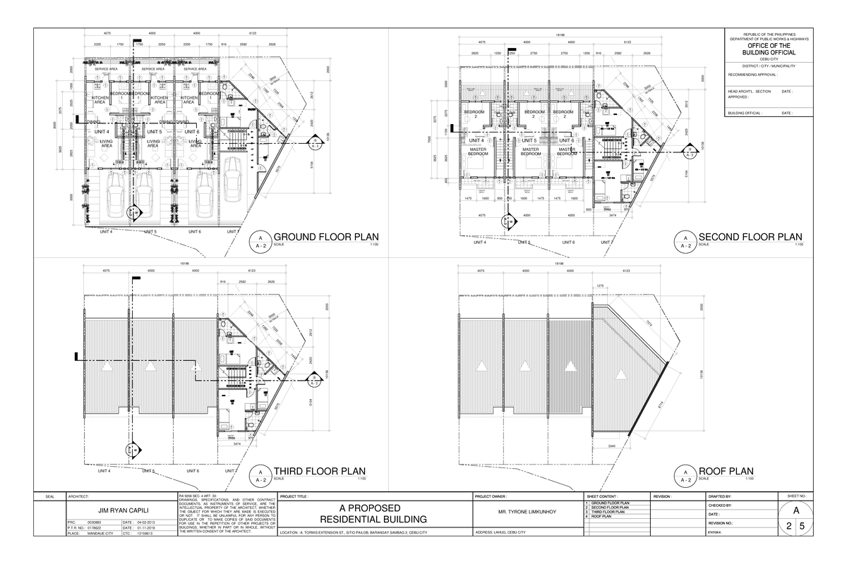 A-2 Third Floor Plan for Proposed Residential Building - Studocu