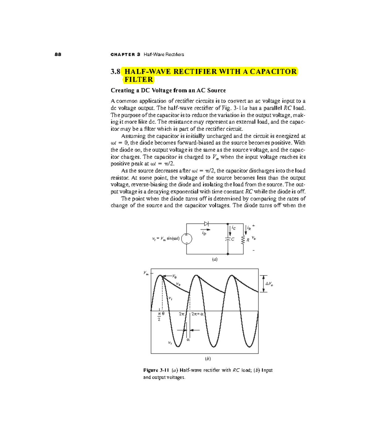 9927 Lecture 02 - Half-Wave Rectifier with Capacitor Filter Notes - Studocu