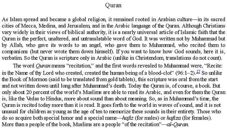Exploring the Quran: Insights into Islam's Sacred Text (REL 101) - Studocu