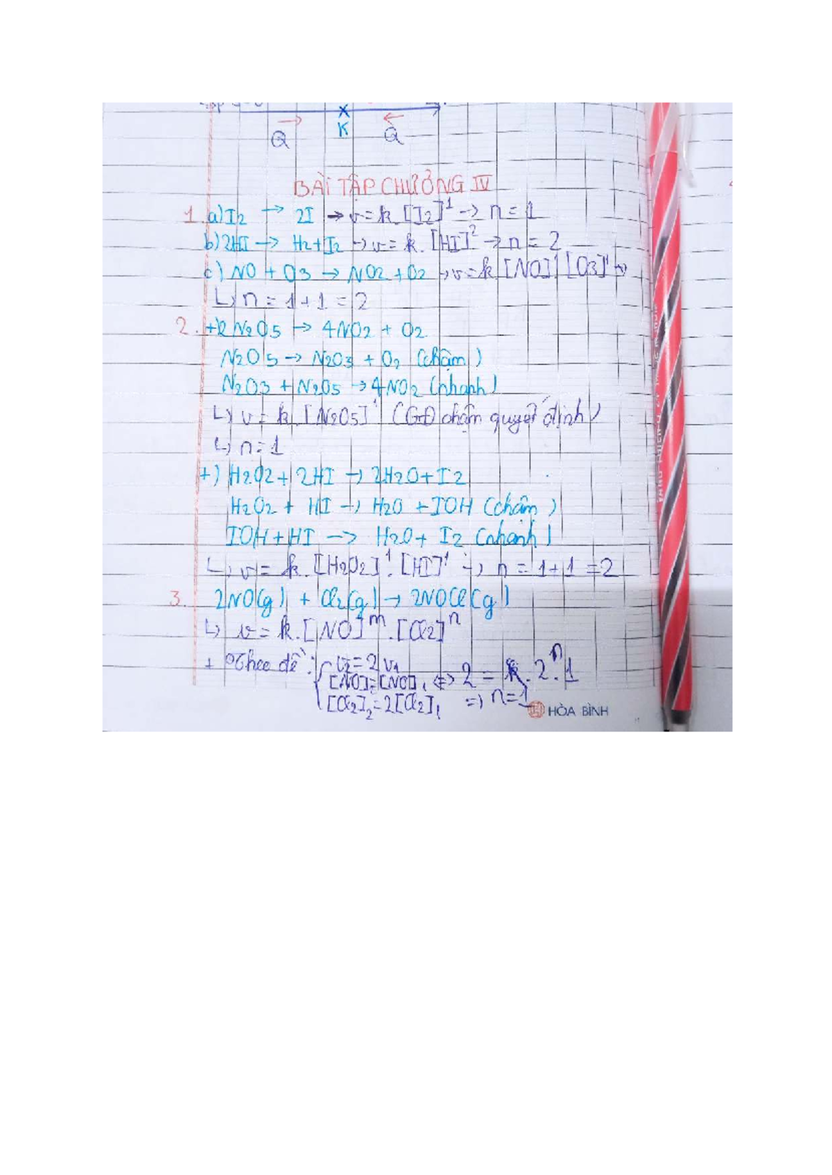 BÀI TẬP HÓA HỌC CHƯƠNG IV - K Q Q BAi TAP CHLING IV - Studocu