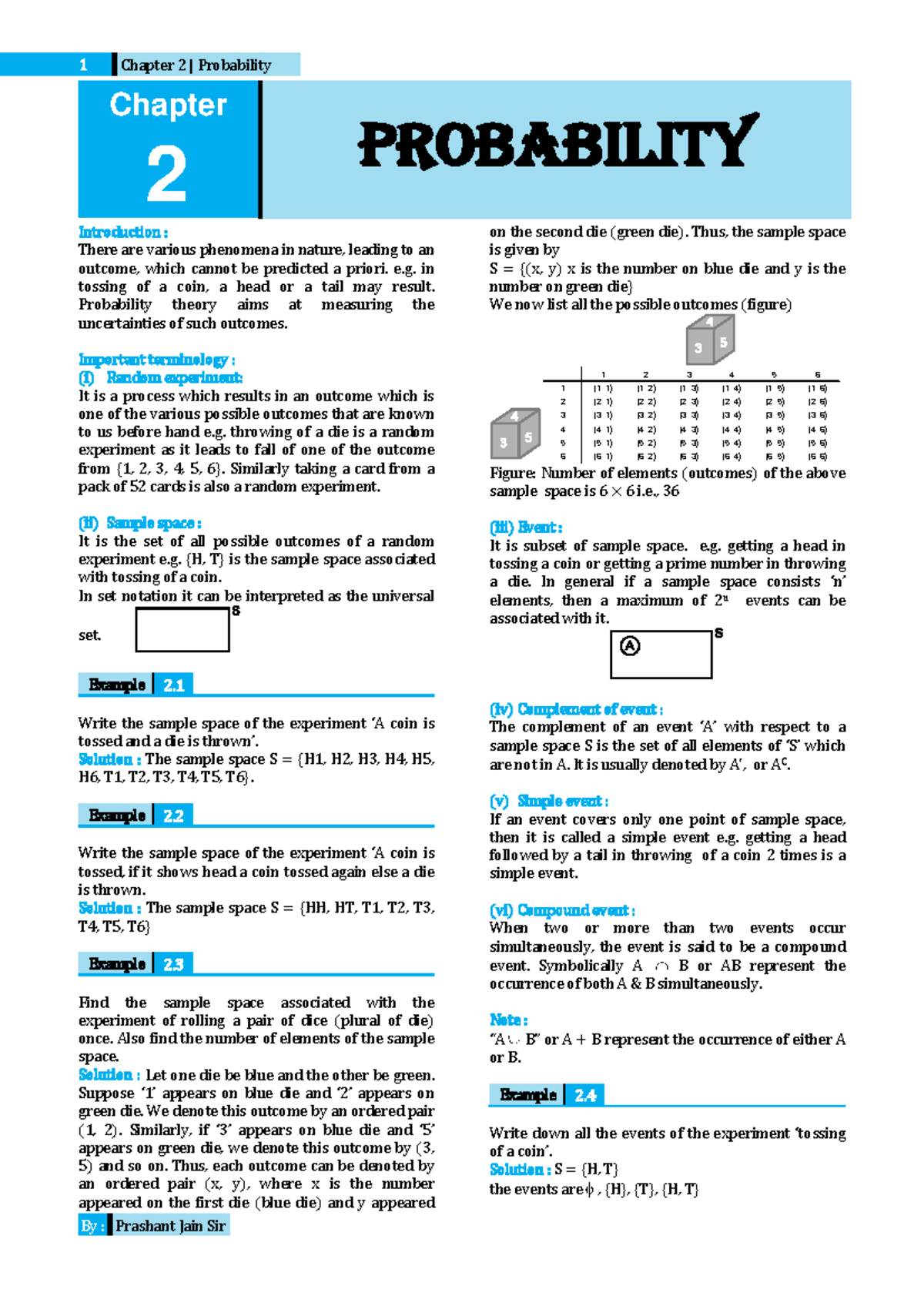 Class-12 Probability Final Notes: Chapter 2 Insights - Studocu