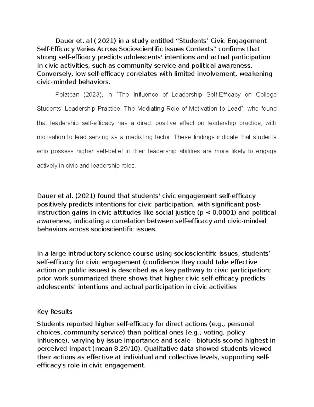 RRS - Lesson: Civic Engagement and Leadership Development Insights ...