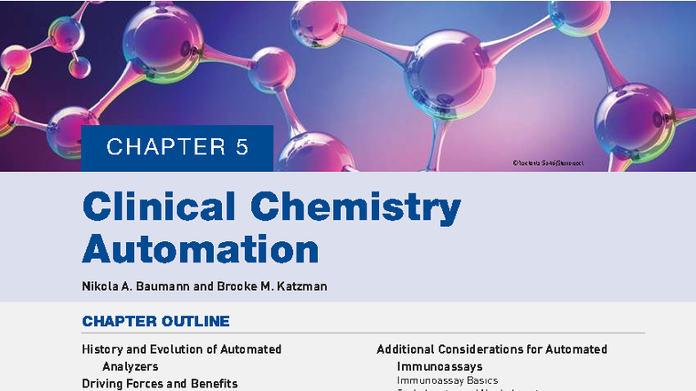 CHAPTER 5: Clinical Chemistry Automation - An Overview of TLA Systems ...