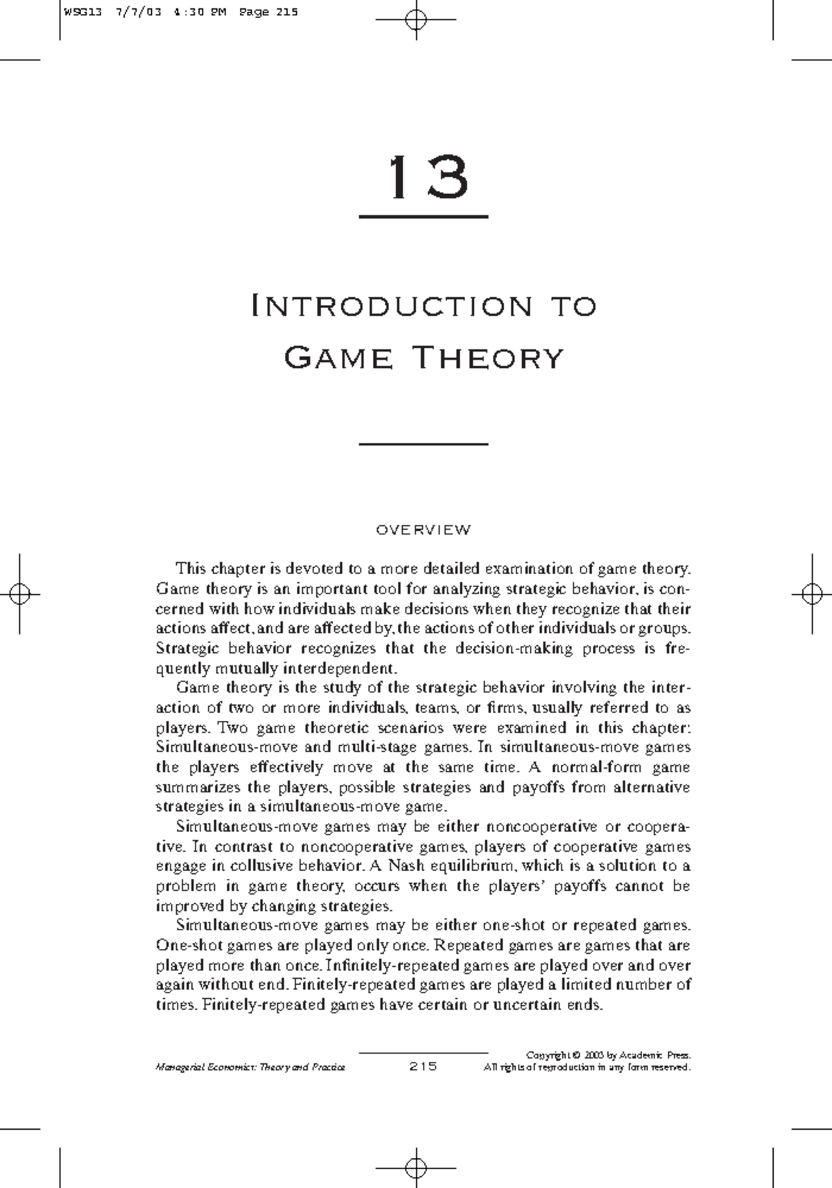 Game Theory Overview and Practice Exam - MGT 215 - Studocu