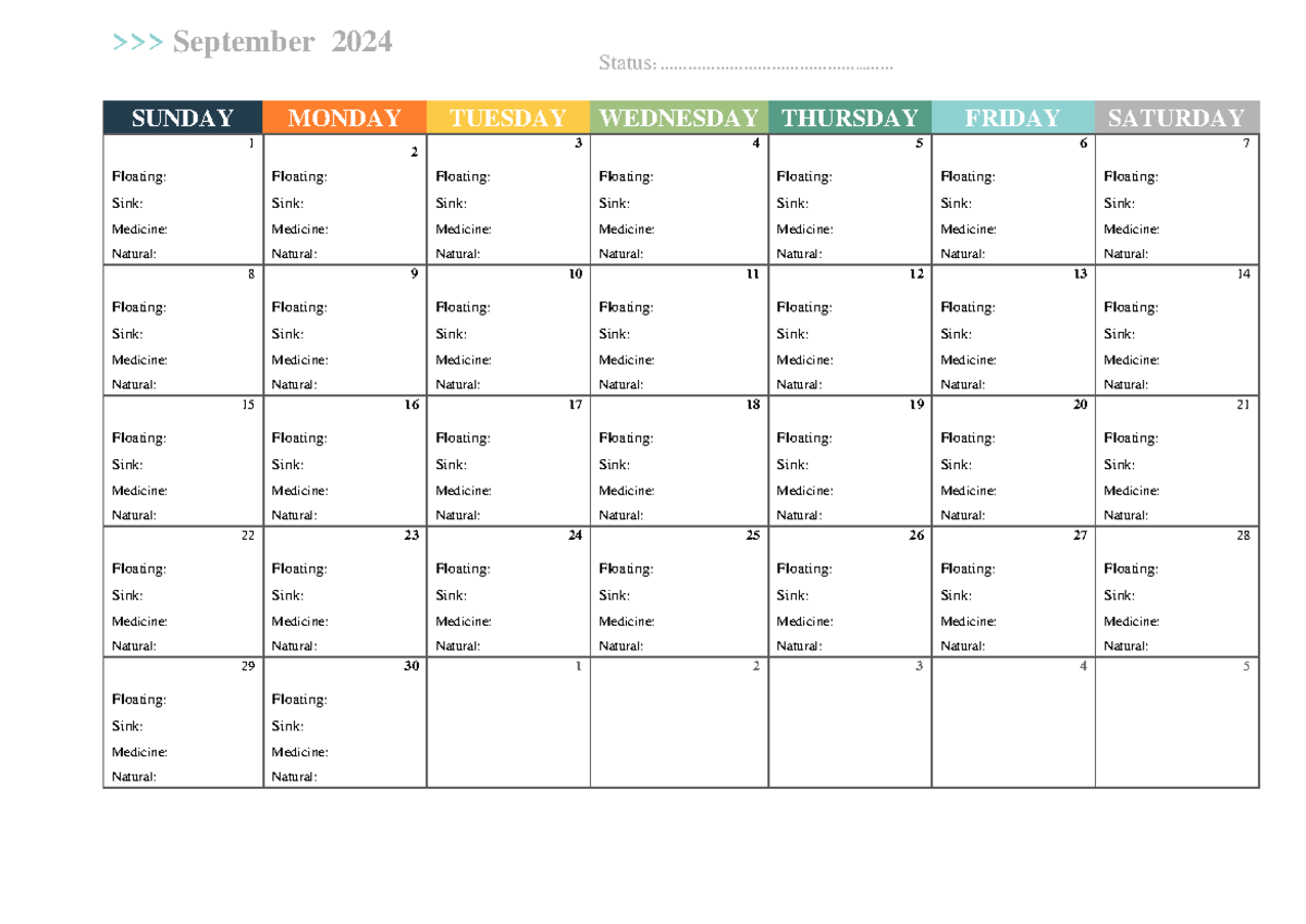 Calendar Overview: September 2024 to July 2025 - Studocu