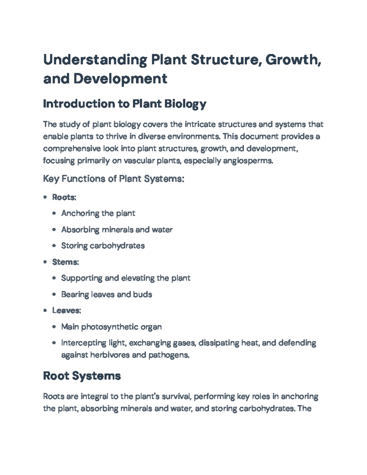 Plant Structure, Growth, and Development: An Intro to Plant Biology ...