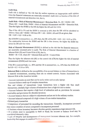 [Solved] Comparison and contrast of audit porters and ACCA model of ...