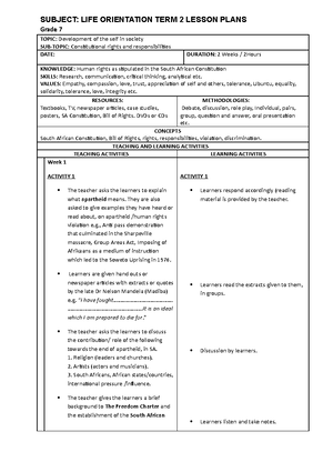 Gr 10 LO 22 - Life Orientation grade 10 assignment document - SBA TASKS ...