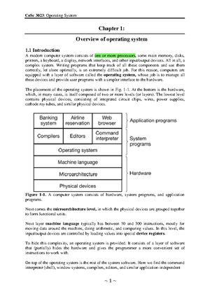 COA Module - GOOD - CHAPTER- CENTRAL PROCESSING UNIT 1 Introduction Computer organization refers ...