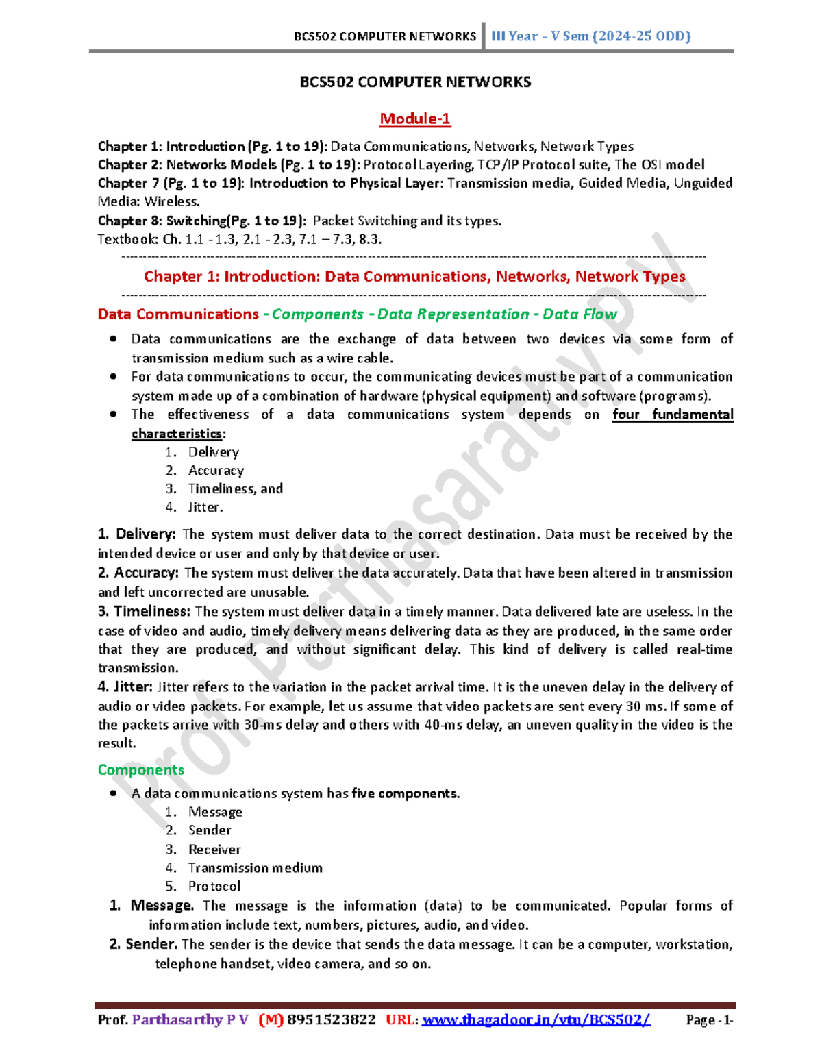 Computer_Networks_Module 1 - BCS502 COMPUTER NETWORKS III Year – V Sem ...