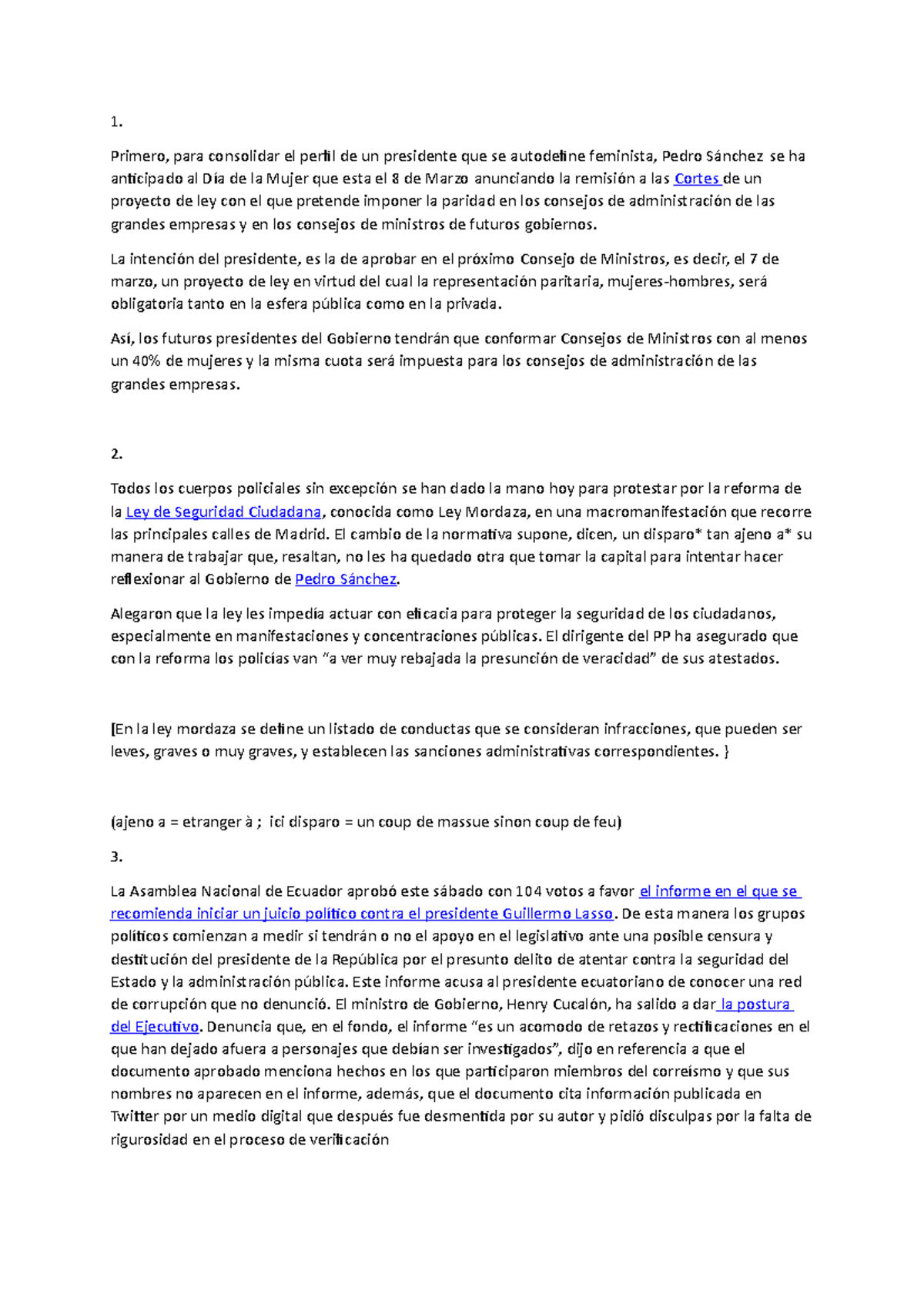 actu esp mars 2023 - 1. Primero, para consolidar el perfil de un ...