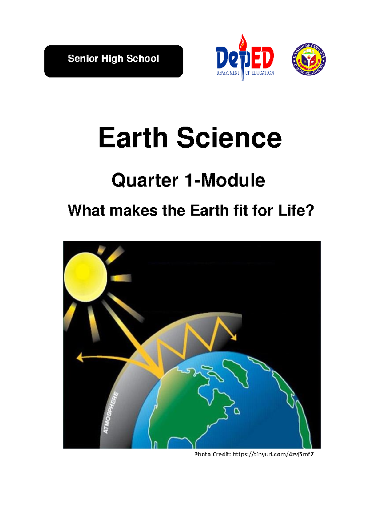 Earth Science Q1 Module: Factors Enabling Life on Earth - Studocu