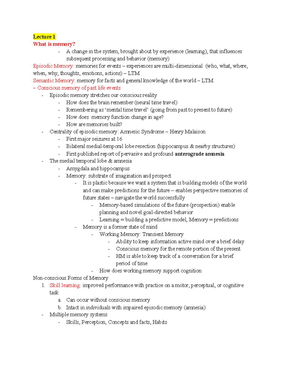 Lecture Notes on Working Memory: Corsi Block-Tapping Test & Cognitive ...