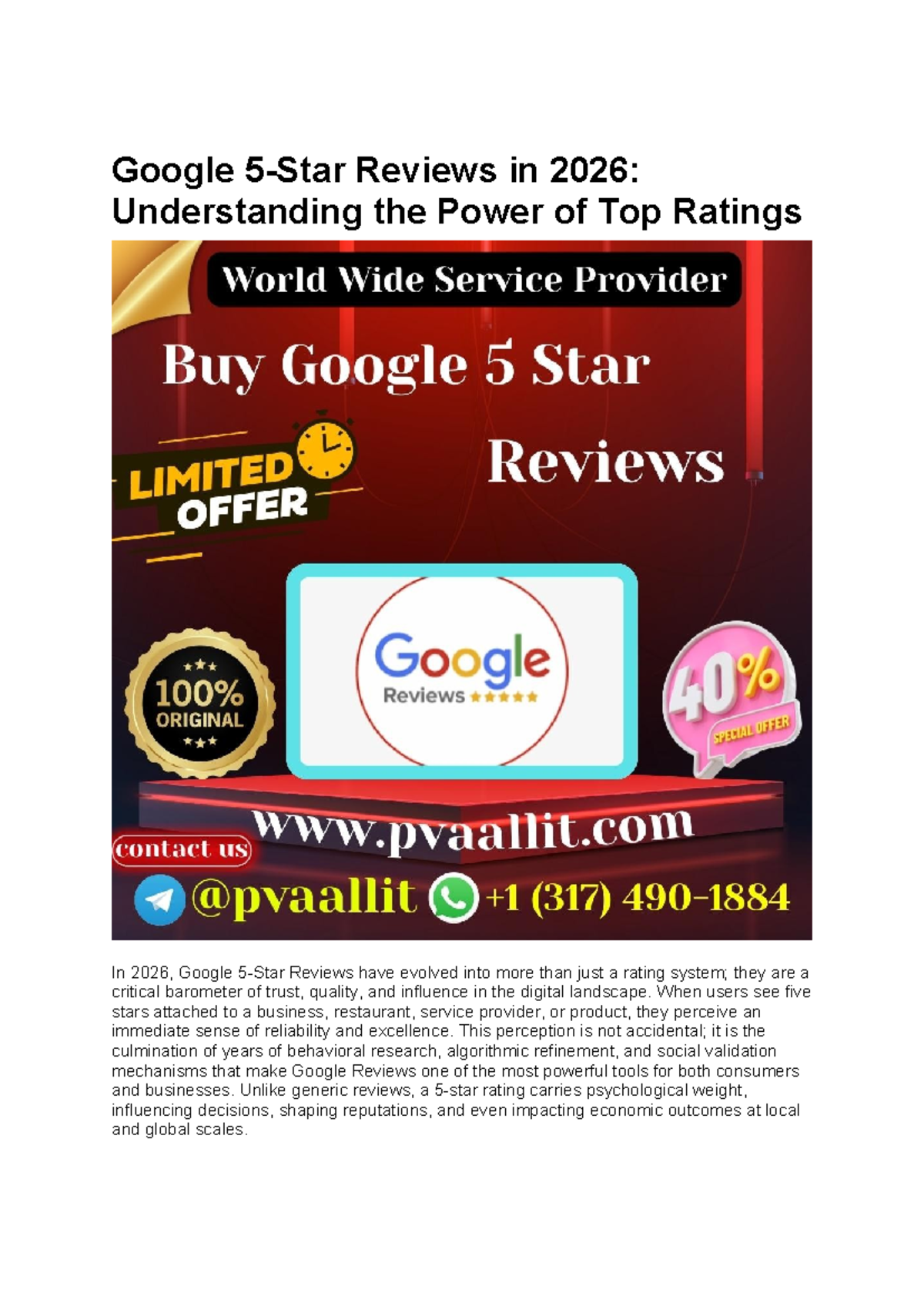 Google 5-Star Reviews in 2026: The Impact of Top Ratings - Studocu