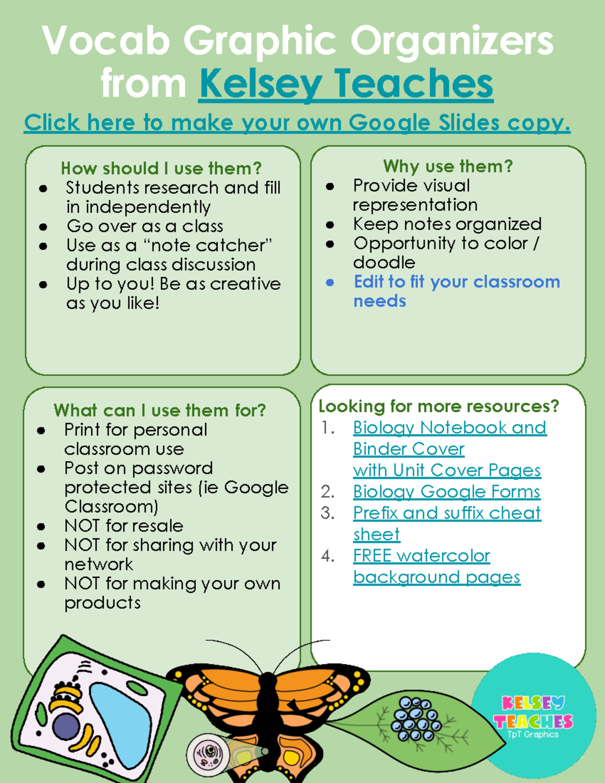 7 - Incomplete Dominance + Codominance Graphic Organizer Biology Notes ...
