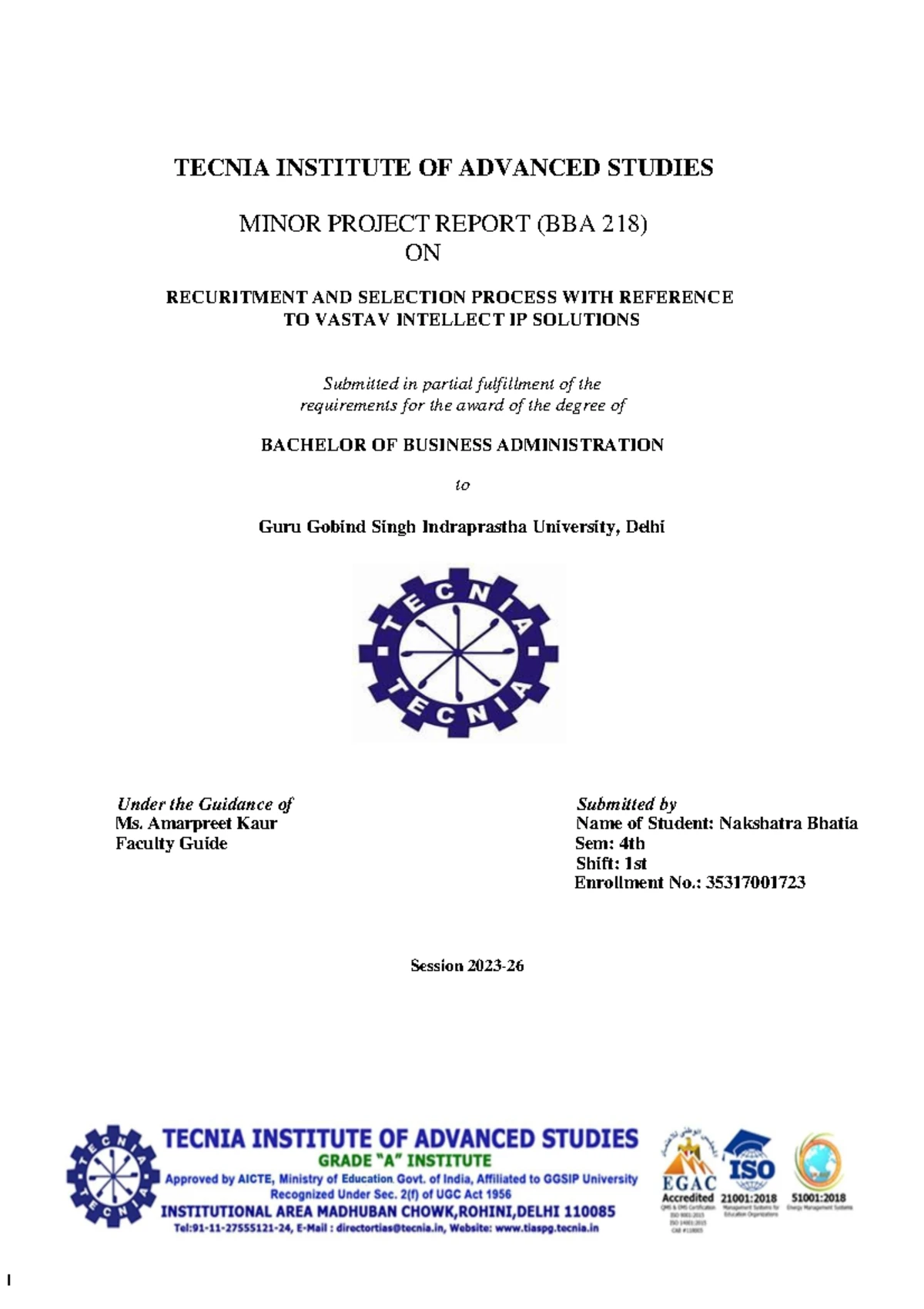 BBA Environmental Studies: Pollution Analysis of Yamuna River Project - Studocu