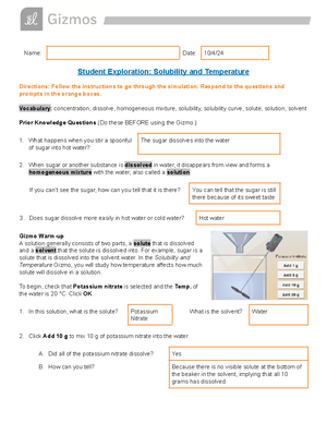 Molecule Builder Gizmo - Name: Date: 22/01/ Student Exploration ...