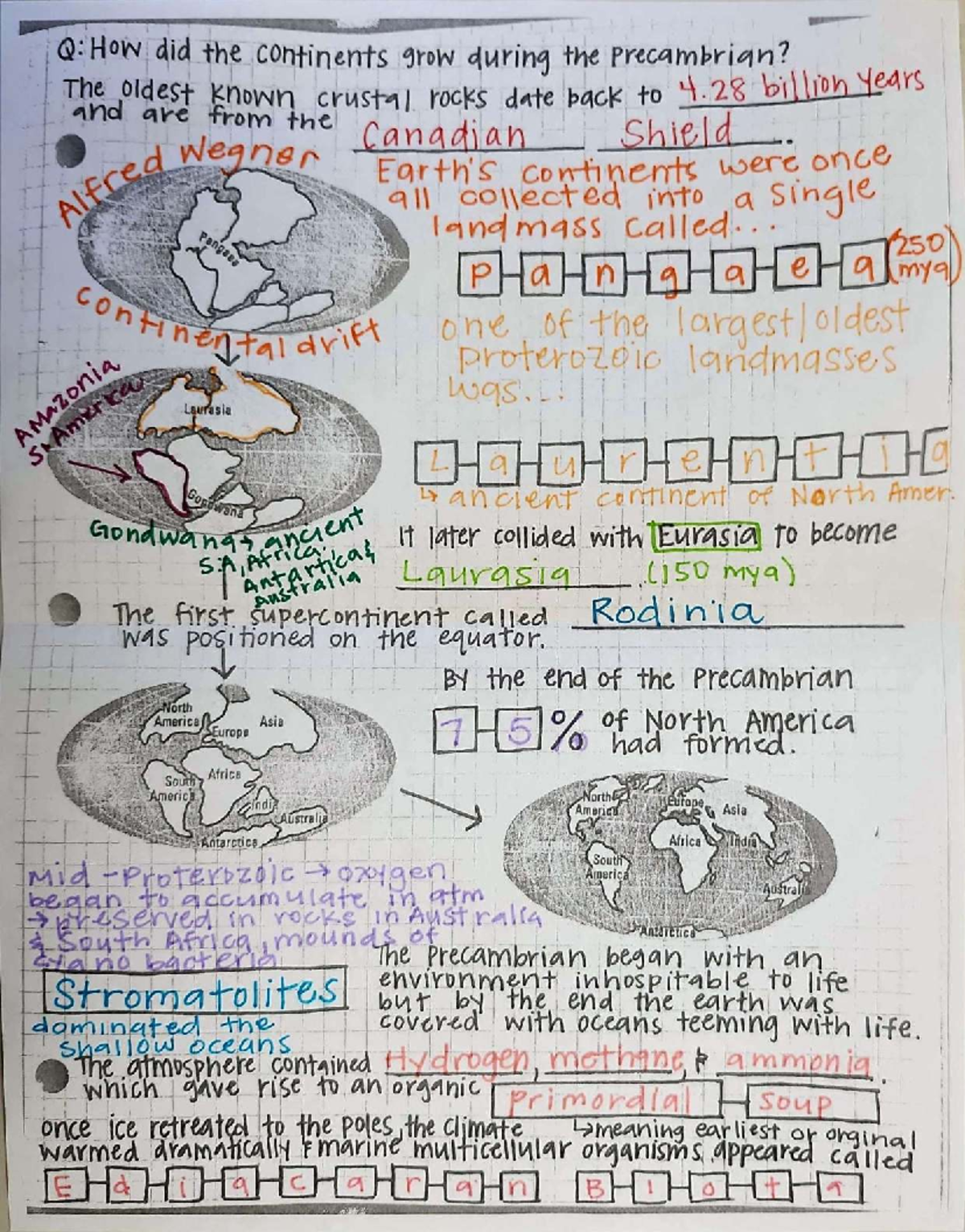 Continents Formation Notes: Precambrian Era Insights - Studocu