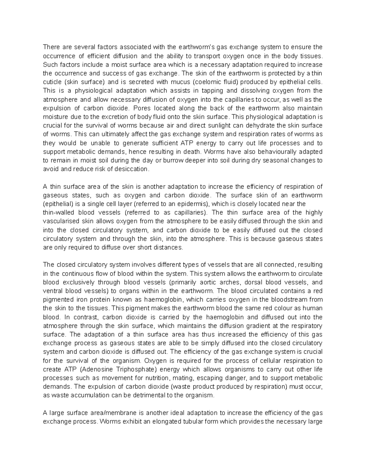 B2.3 worms example - There are several factors associated with the ...