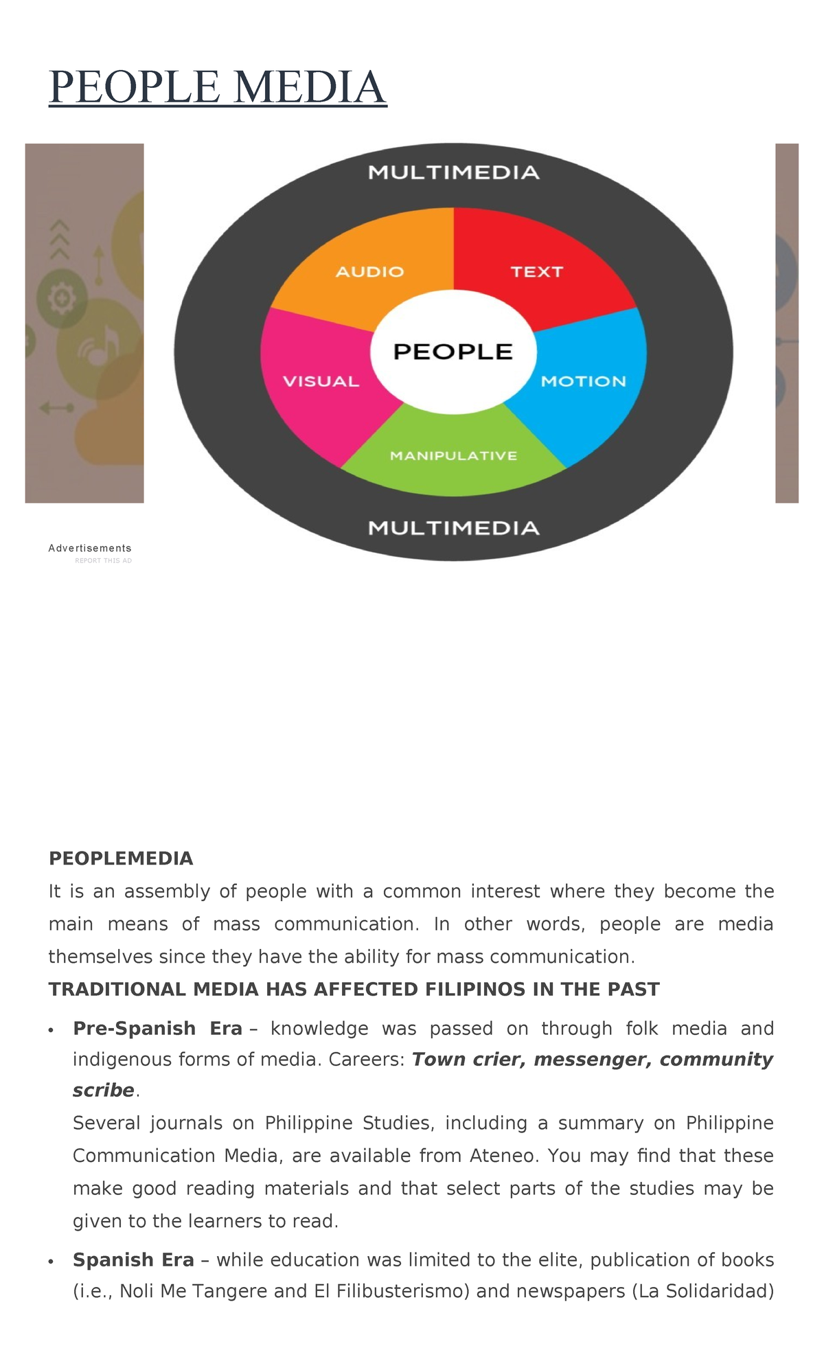 Mil People Media - PEOPLE MEDIA Adve rtis ements REPORT THIS AD ...