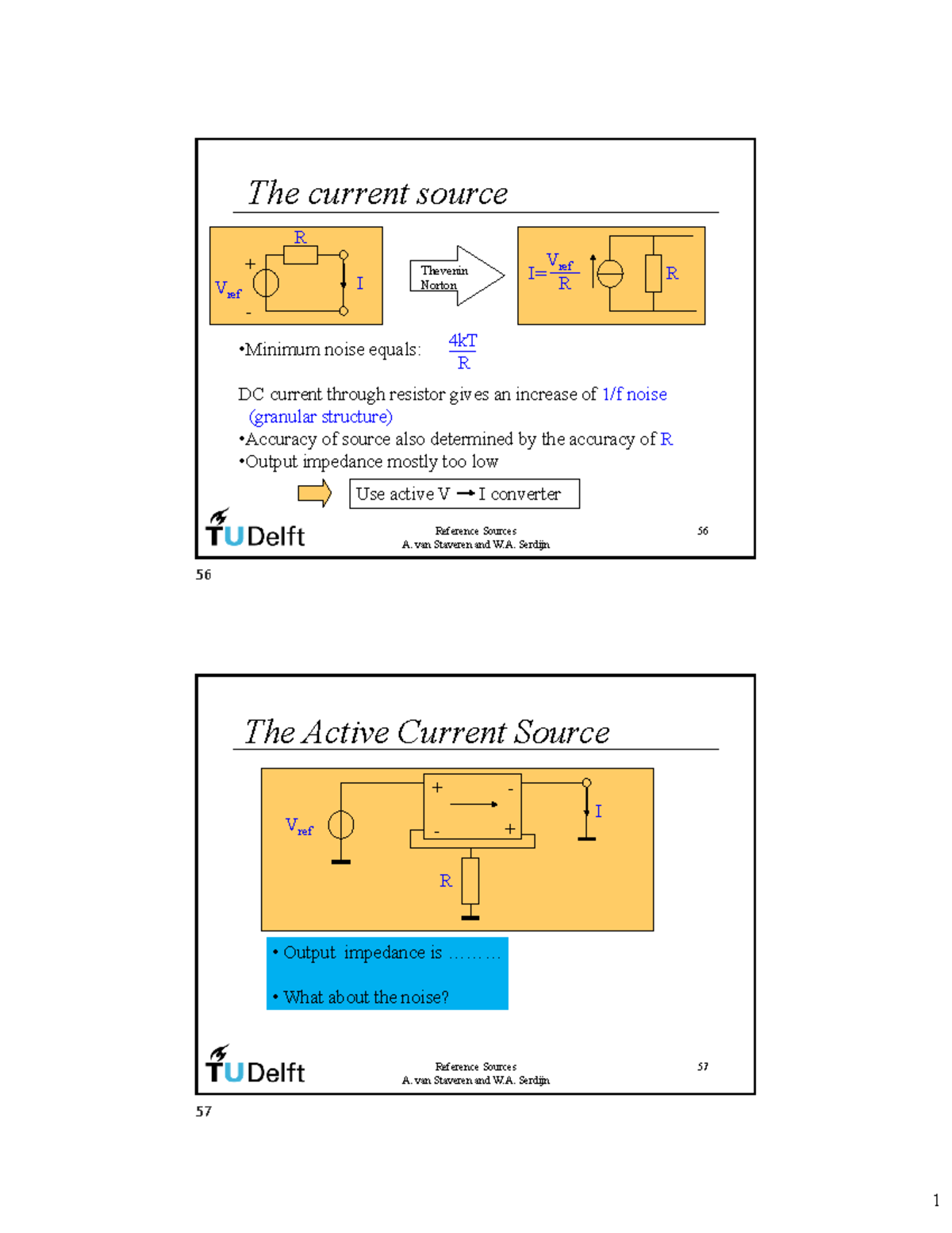 Active Current Source Analysis and Noise Behavior (Handouts 2024 Part 3 ...