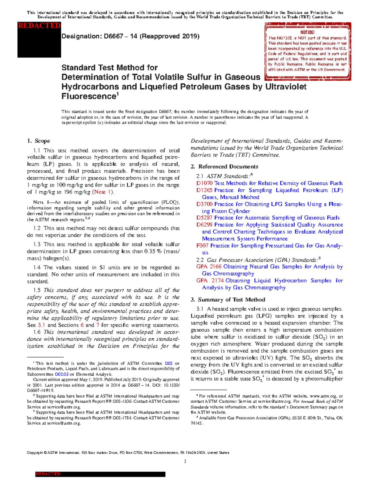 ASTM D6667 - Standard Test Method for Total Volatile Sulfur Analysis ...