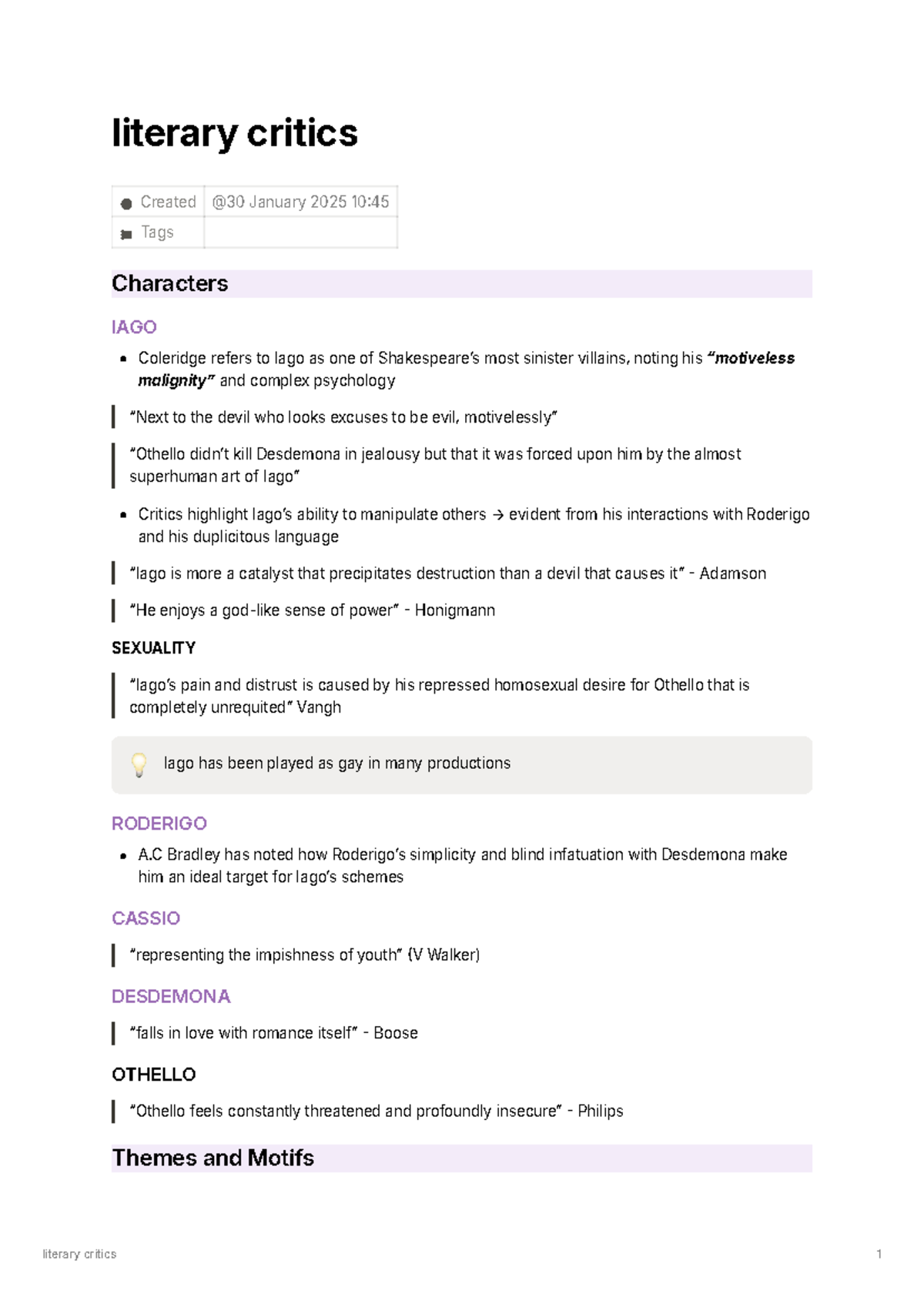 Literary Critics on Othello: Analyzing Themes of Jealousy and Betrayal ...